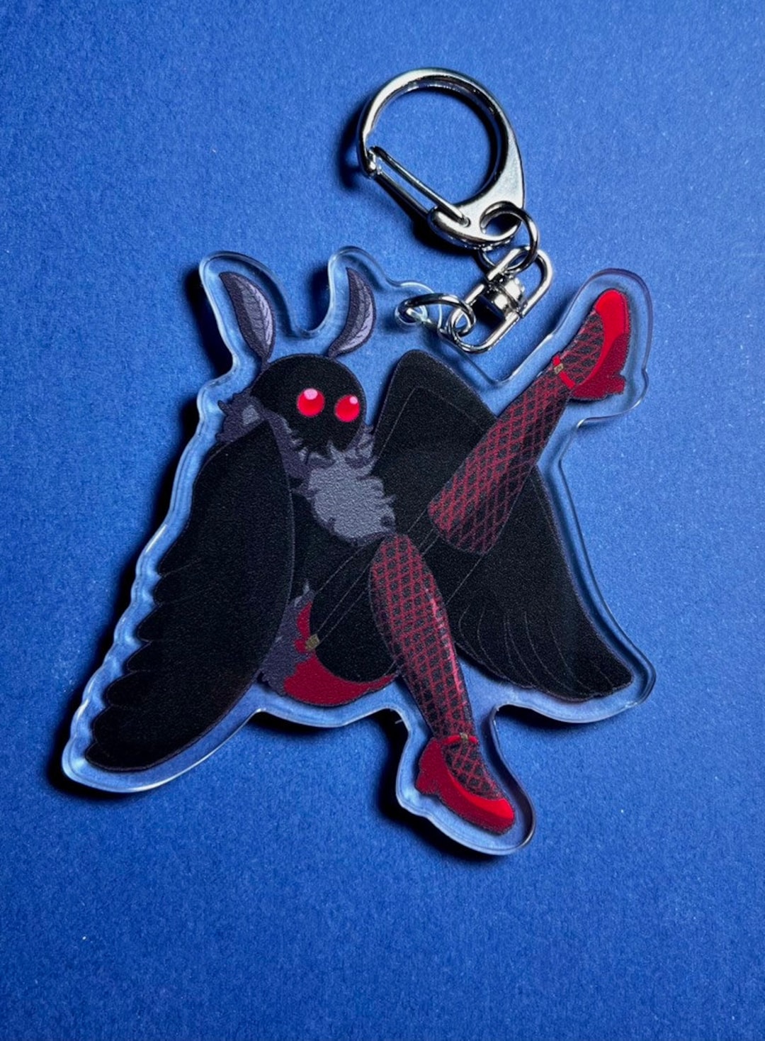 Mothman Pinup Mothman Acrylic Keychain - Etsy