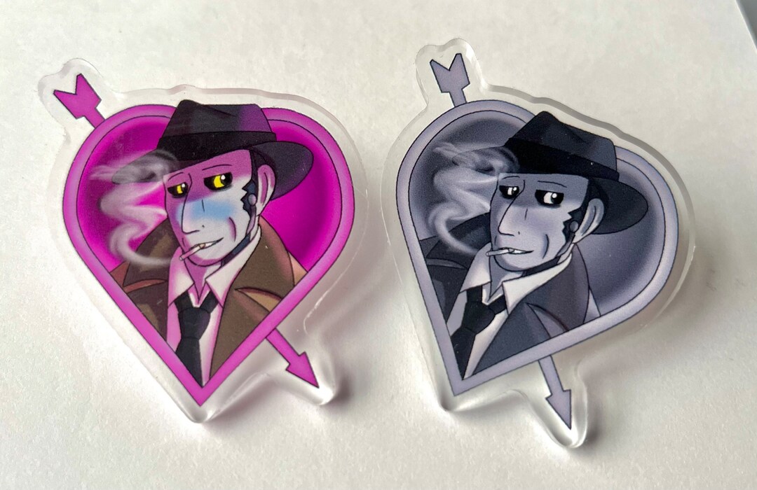 Nick Valentine Hancock Fallout 4 Acrylic Pin - Etsy