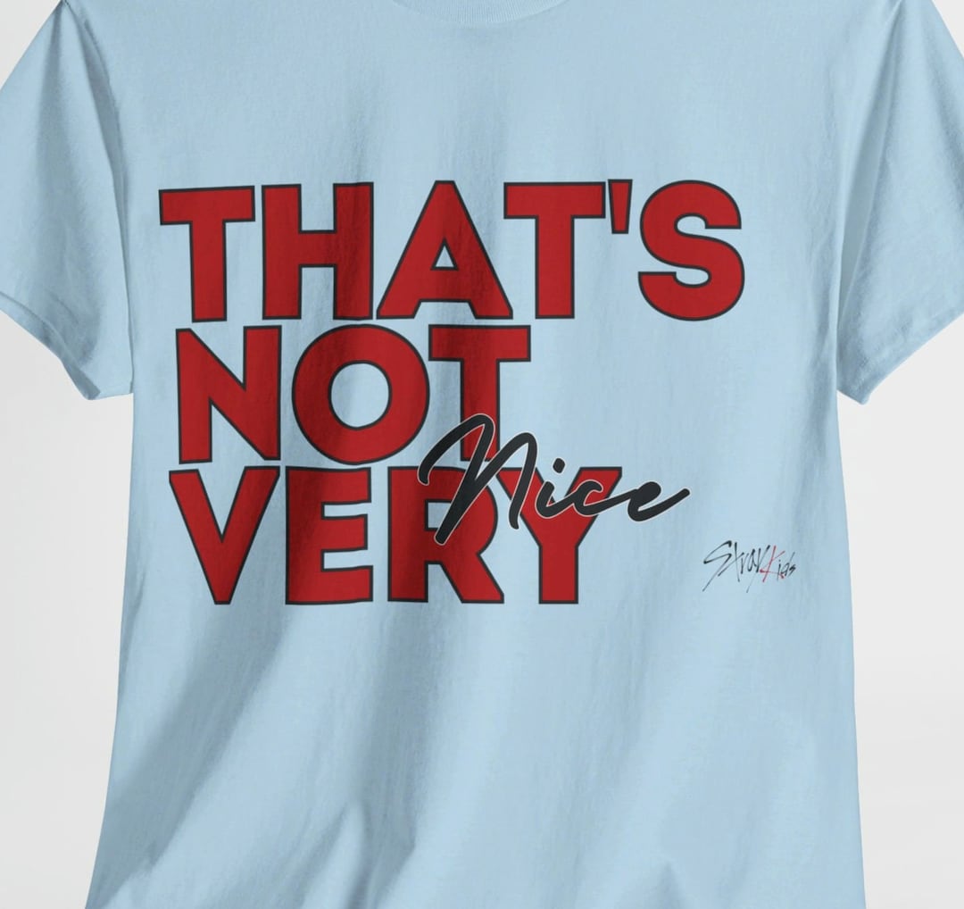 Thats Not Very Nice Funny Stray Kids Themed Shirt - Etsy