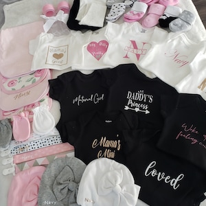 Personalized Custom Baby Box | Take Me Home Set | Baby Girl Clothing ...