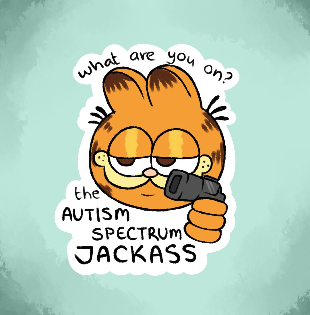 3 Inch autism Spectrum Garfield Sticker - Etsy Australia