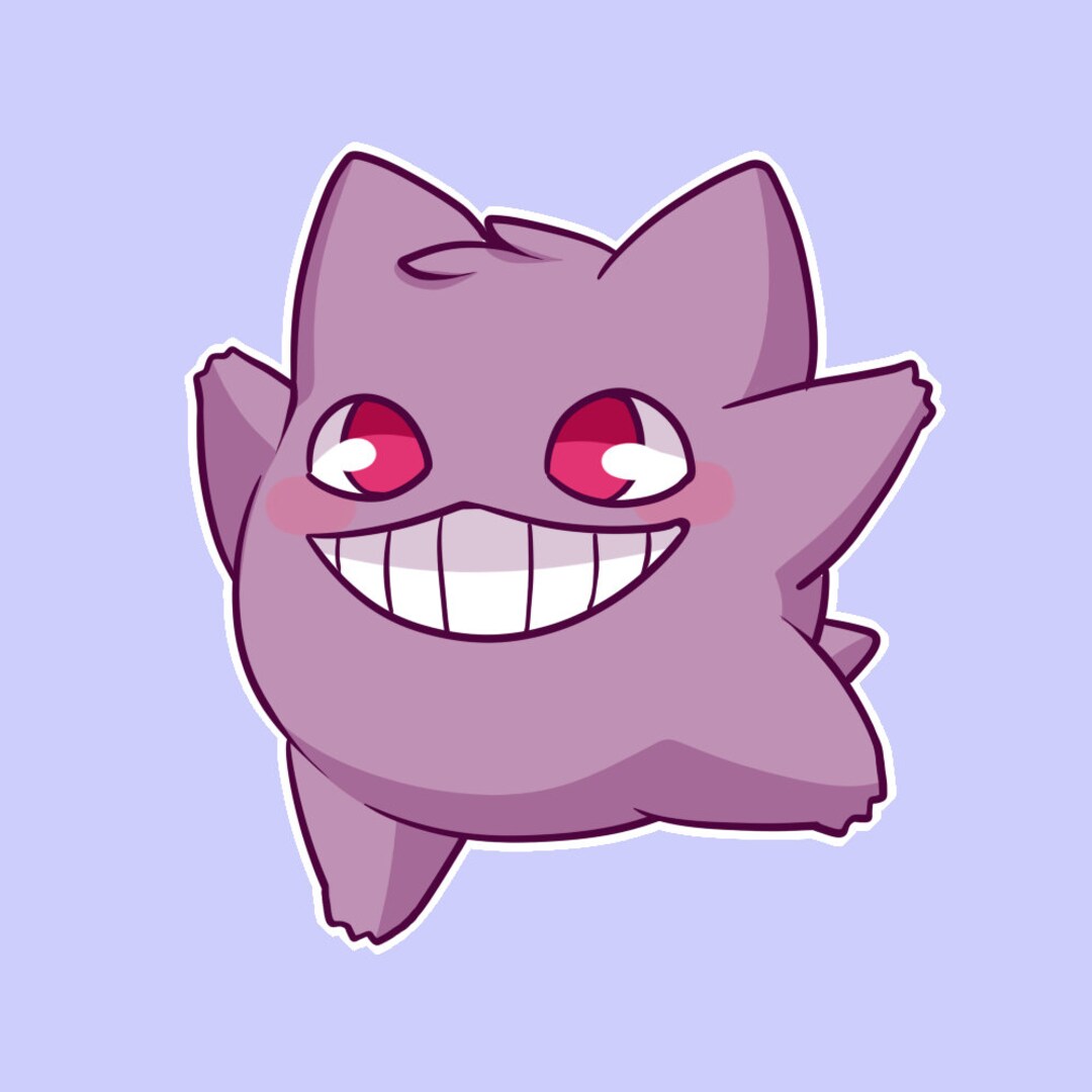 3 Inch Gengar Sticker - Etsy