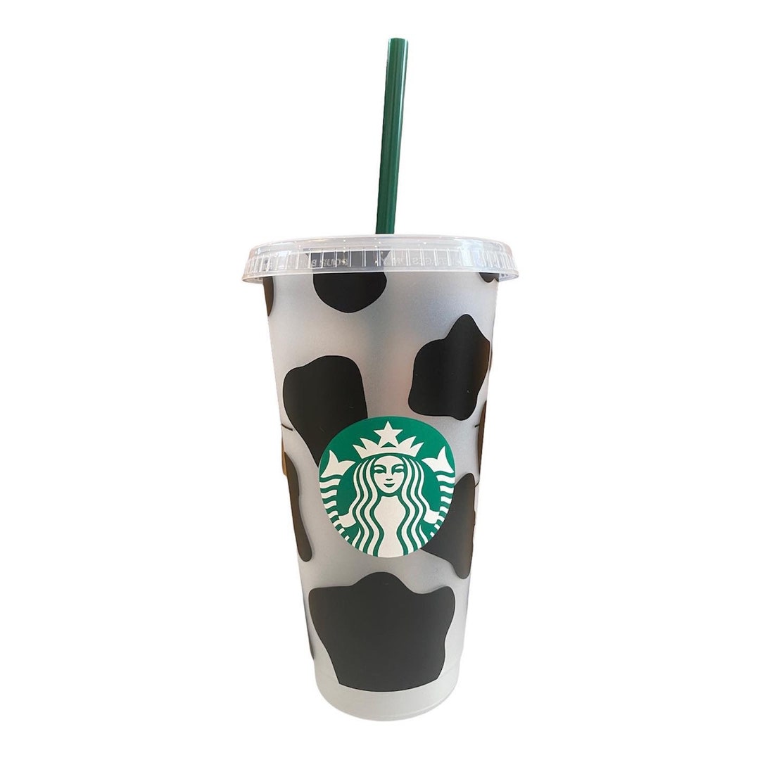 Large Starbucks Cow Print Tumbler 709ml Personalised - Etsy Australia