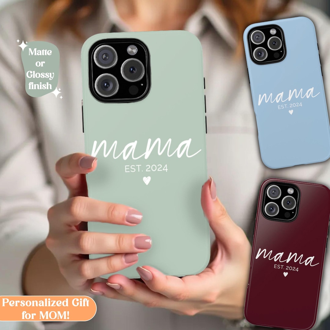 Custom New Mom Phone Case Gift for Mama Magsafe Tough Case for iPhone ...