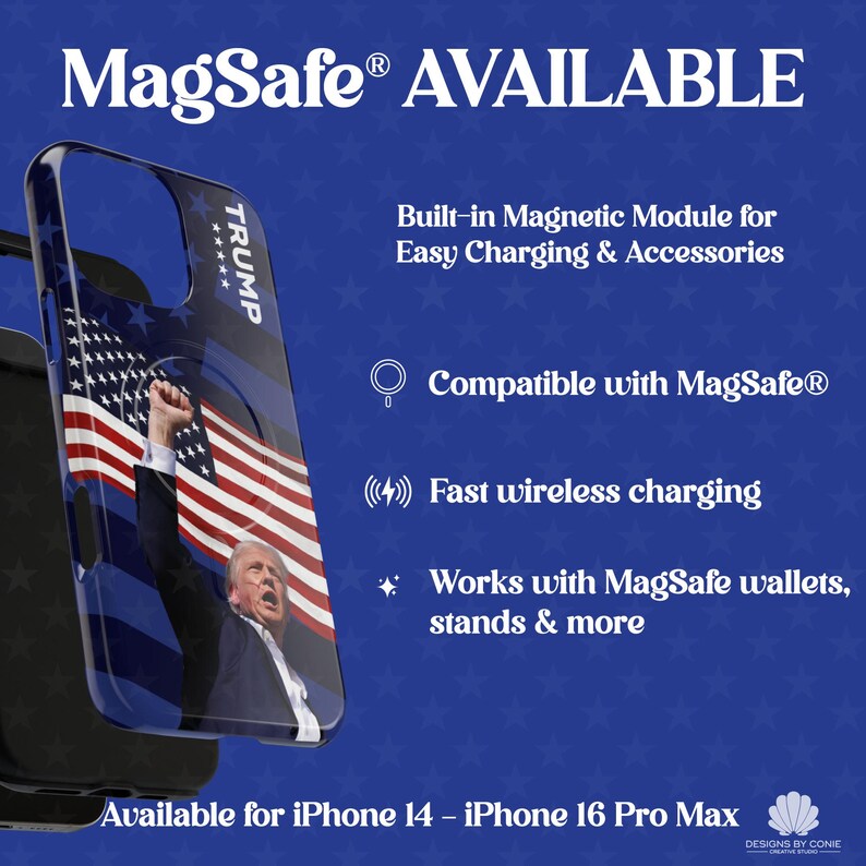 Trump Tough Phone Case, MAGA Case for Models 14, 15, 16, Plus, Pro, Pro ...