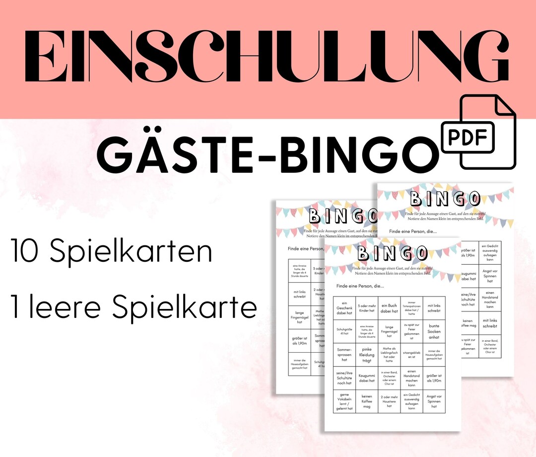 Find the Guest Game for Enrollment to Print Out, Guest Bingo School ...