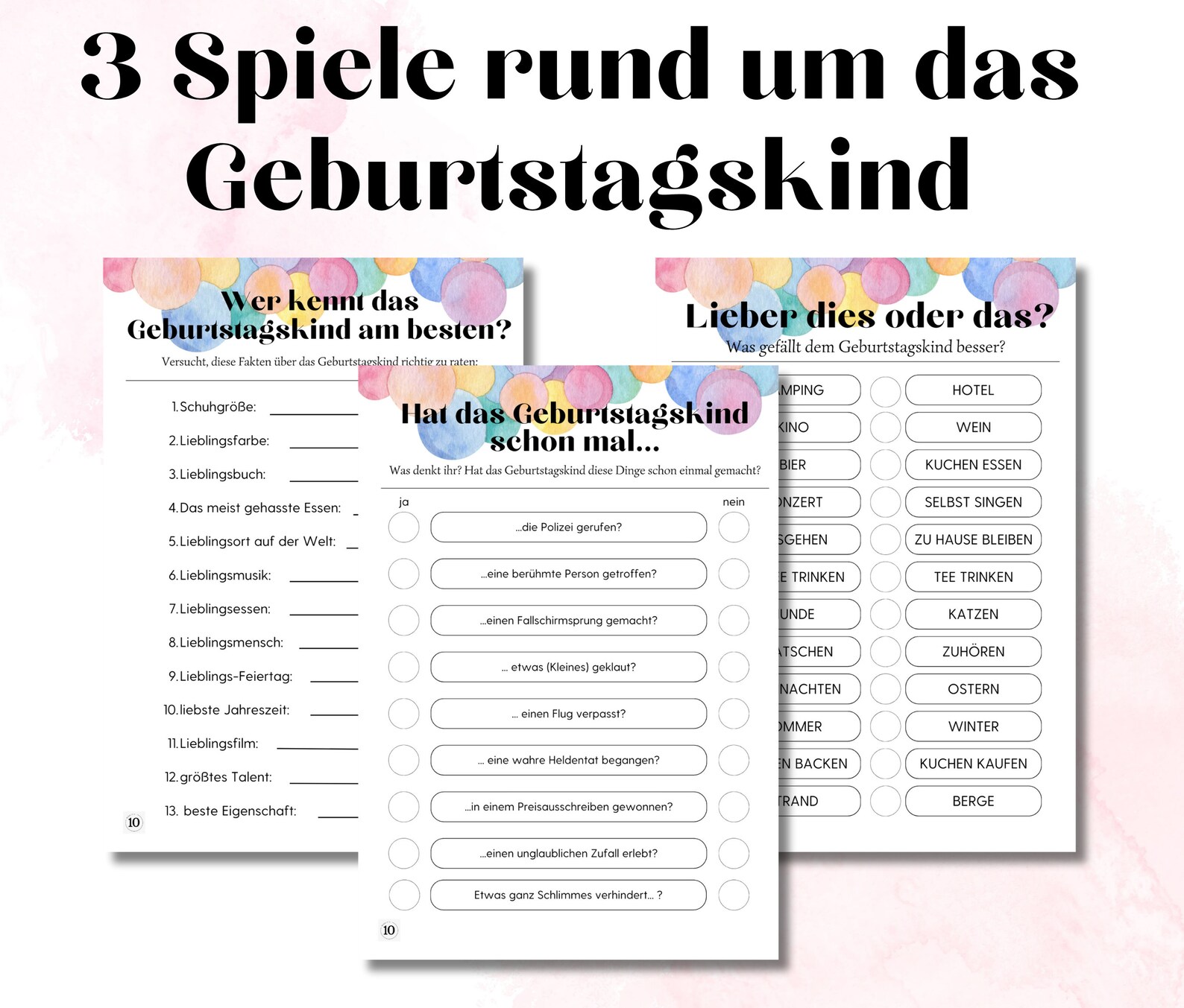 50. Geburtstag Spiele deutsch, 50. Geburtstag Spiele Ausdruck, Partyspiele PDF, 50er Geburtstag ...
