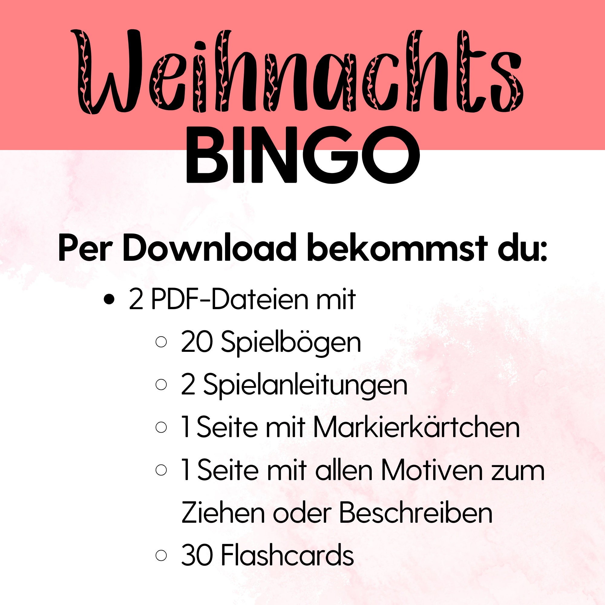 Bingo Christmas to Print Out, Christmas Games School, Advent Games PDF ...