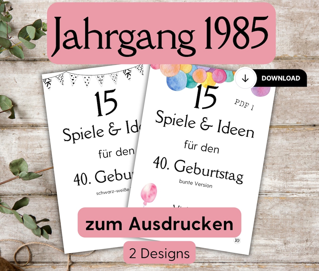 Quiz Zum 40 Geburtstag