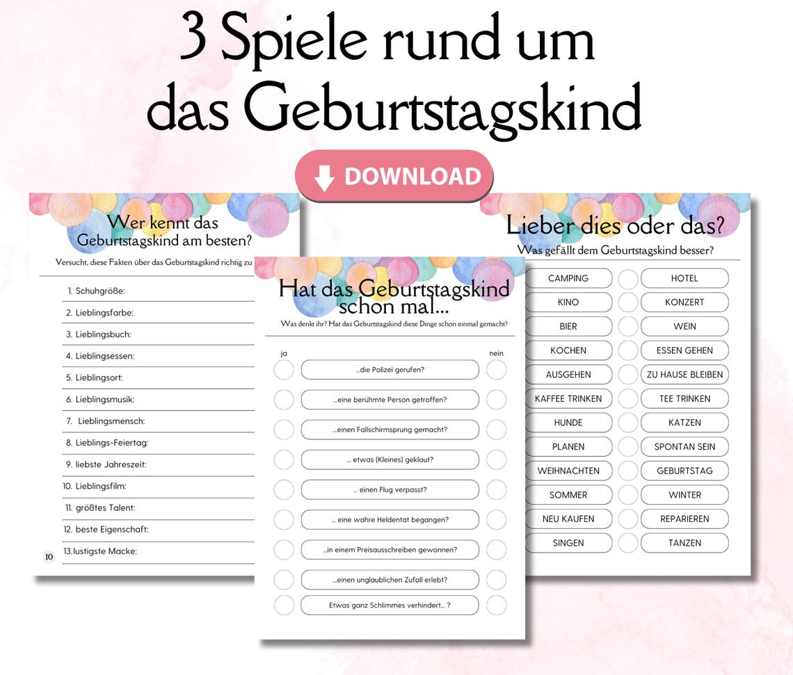 Quiz Zum 40 Geburtstag
