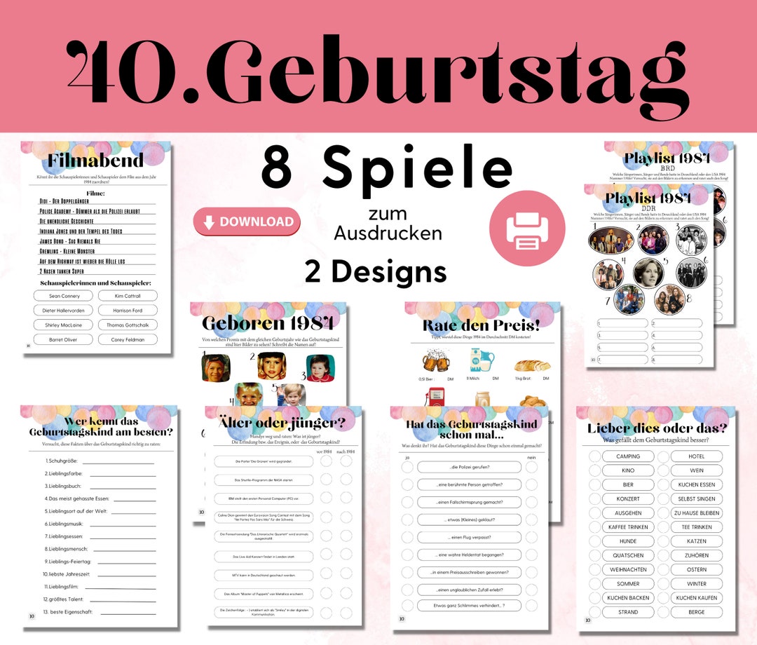 40 Geburtstag Lustige Spiele