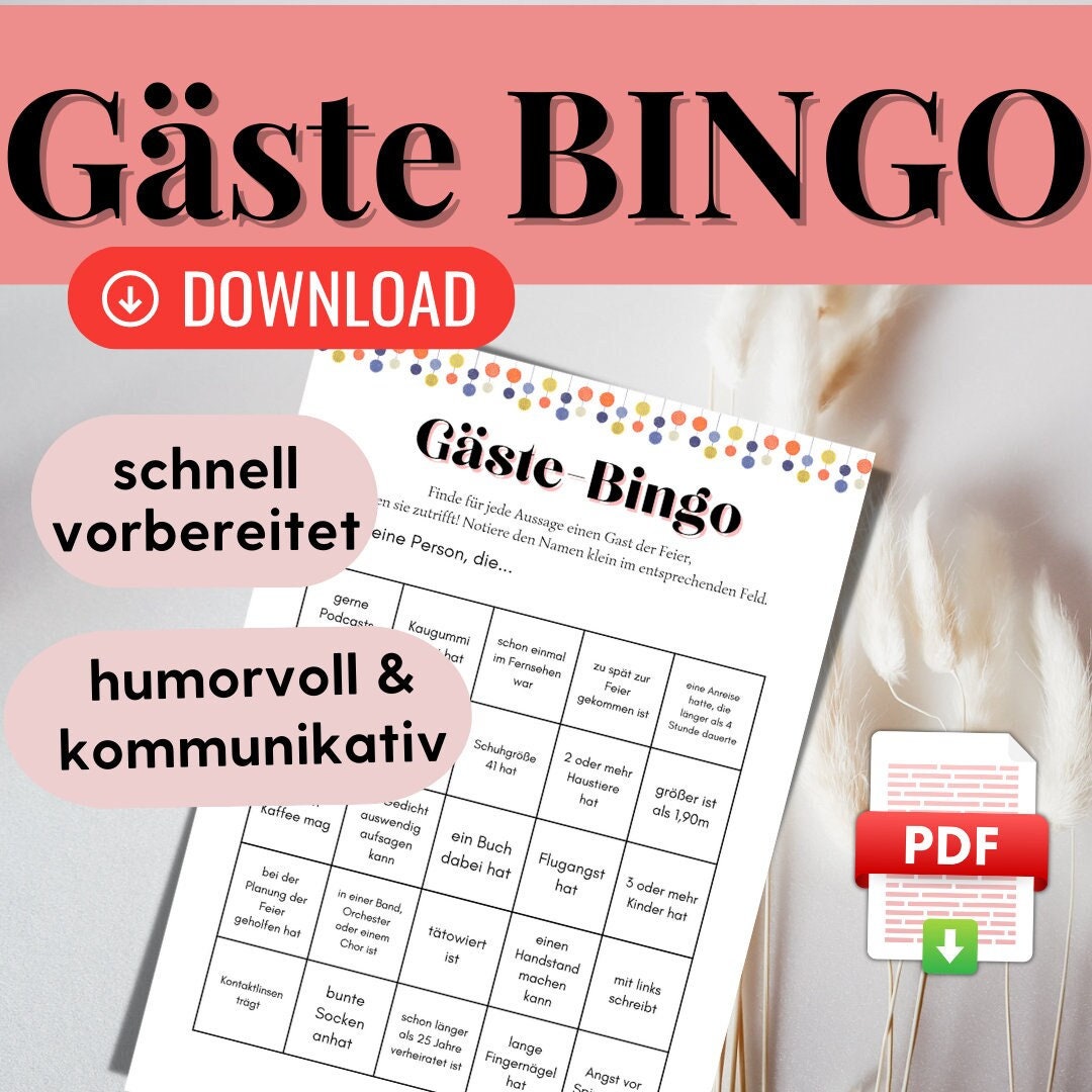 Gaste Gemeinsamkeiten Spiel Fragen Geburtstag