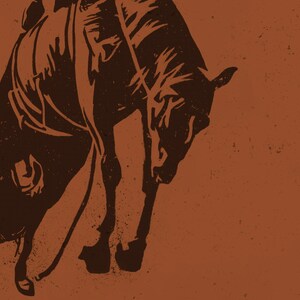 Bucking Bronco Graphic Print 1 Southwestern Western Room - Etsy UK