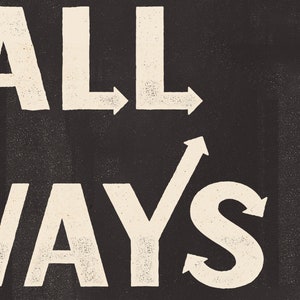 All Ways Welcome Typography Poster, Western Wall Art, Southwestern ...