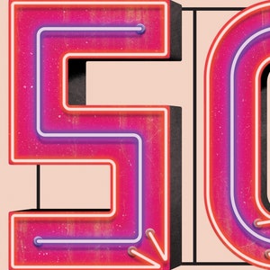 SOUL Neon Sign Typography Poster, Eclectic Wall Decor, Boho Art, Type ...