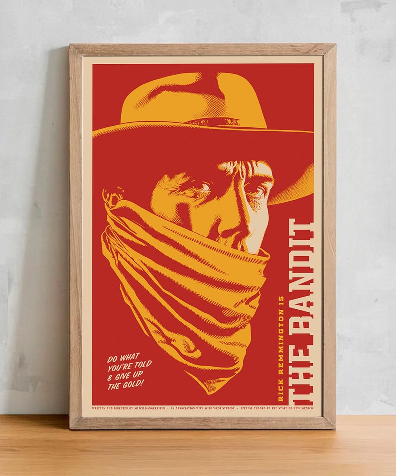 Vintage Western Movie Poster, Cowboy Wall Art, Western Wall Decor, Wild ...