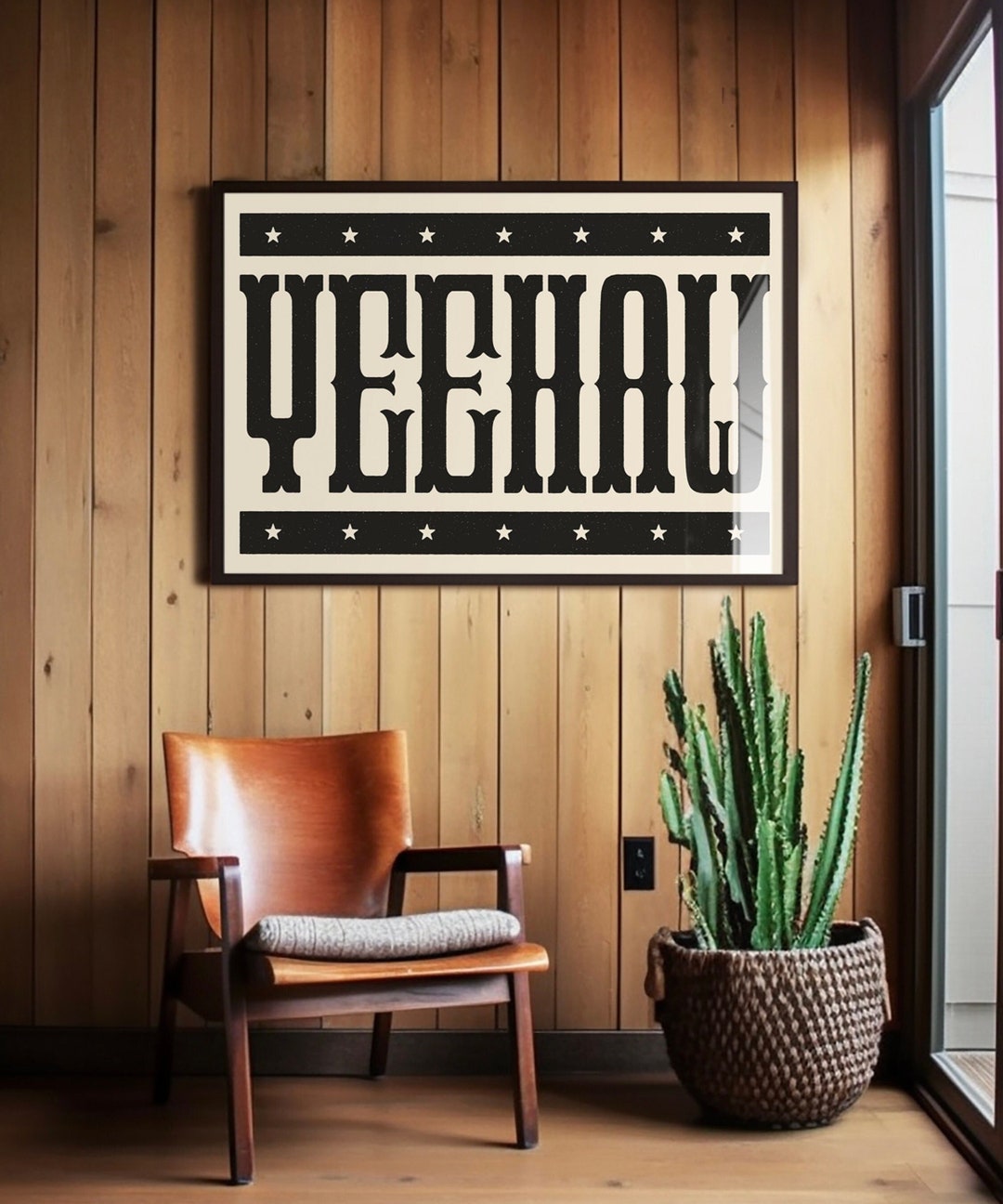 Yeehaw Typography Art Print, Western Wall Art, Cowboy Cowgirl Decor ...