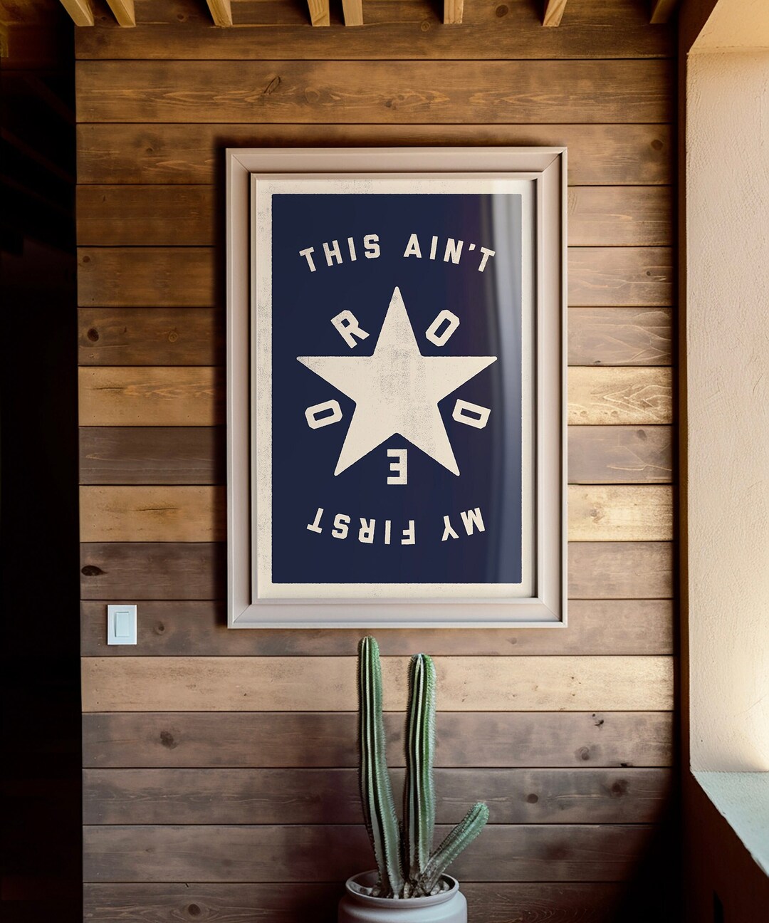 This Ain't My First Rodeo Typography Poster, Western Wall Art, Nursery ...