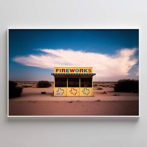Roadside Remains #2 of 7 - the Firework Stand, Desert Landscape Art ...
