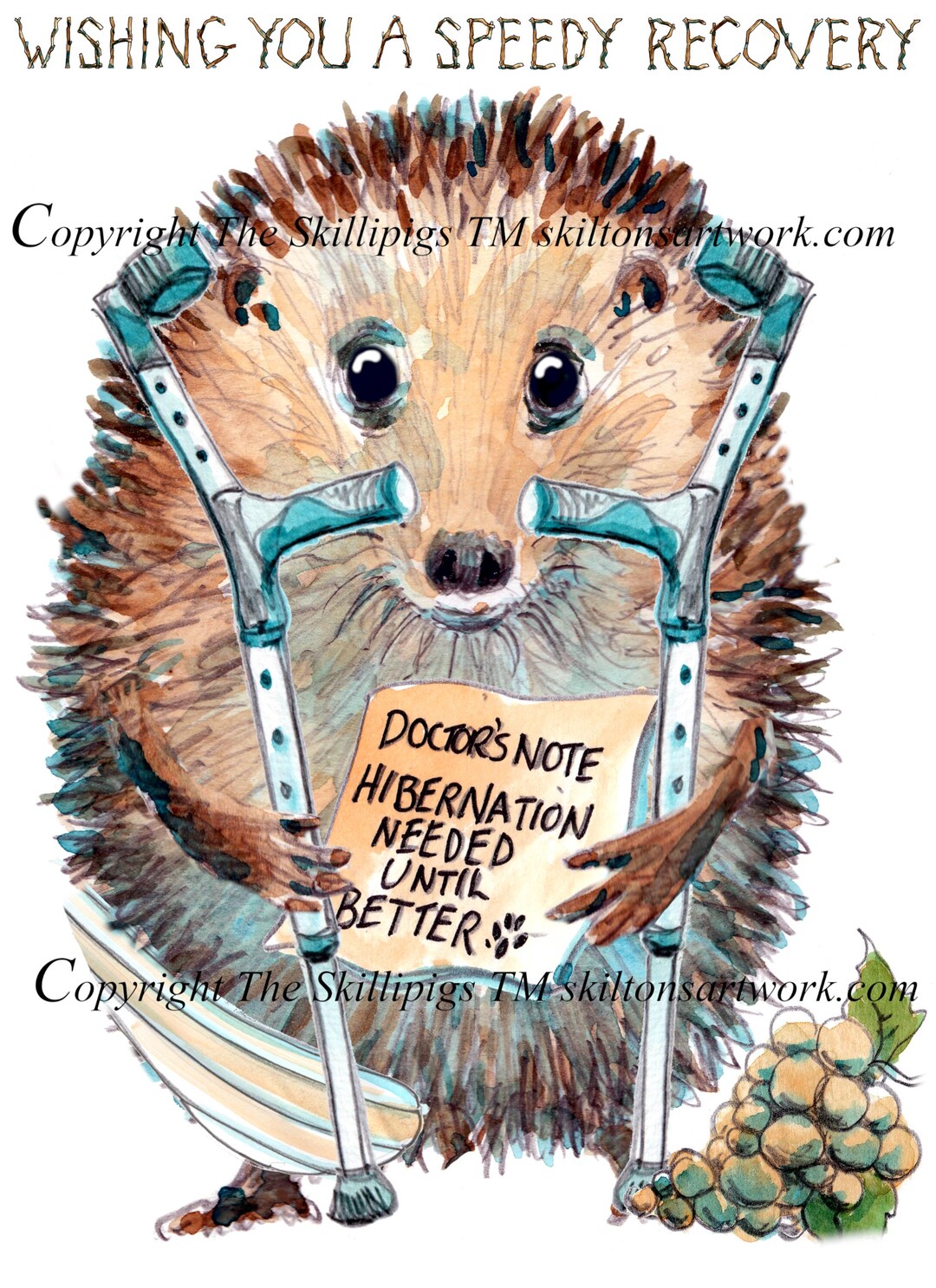 5028 Right Hip Replacement Operation GET WELL Soon Card , Wishing You a ...