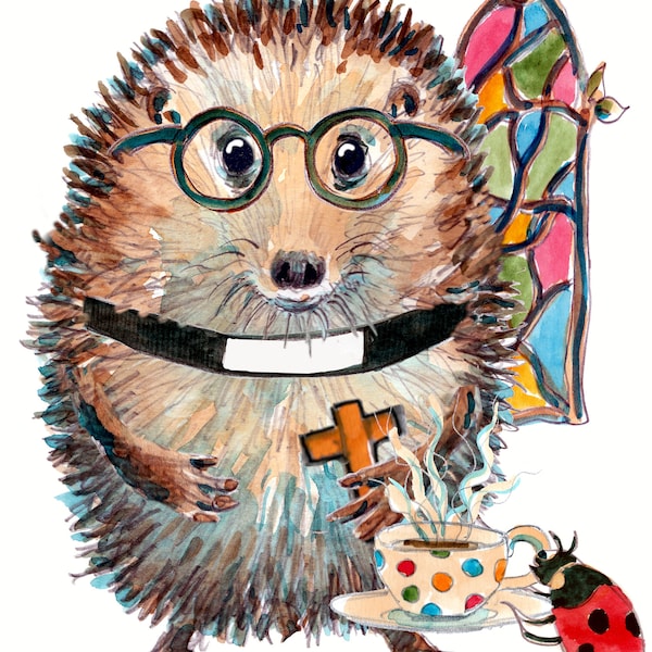 Happy Hedgehog - Etsy