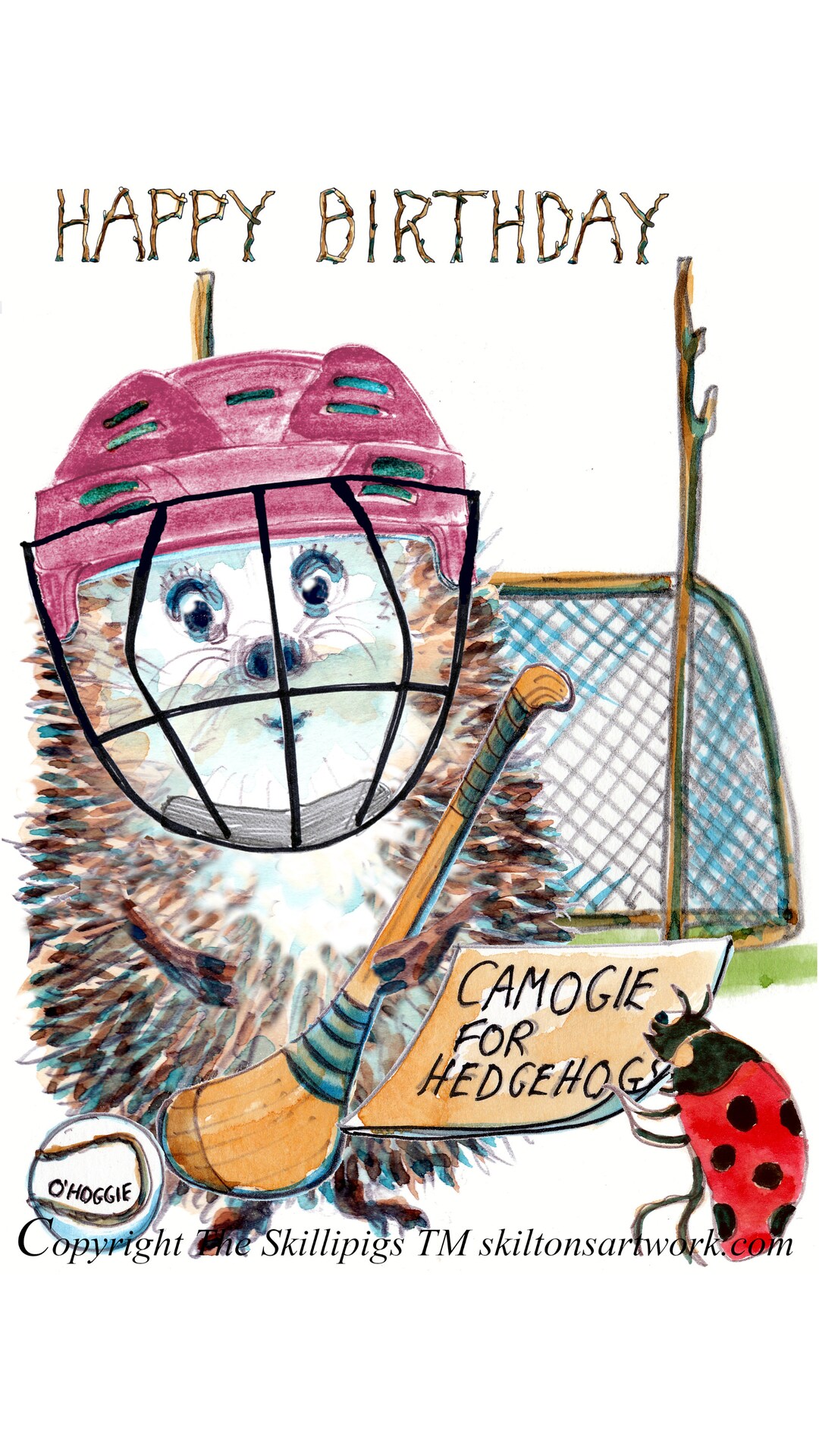 2840 Irish Card Camogie Player Card HAPPY BIRTHDAY Camogie Player ...
