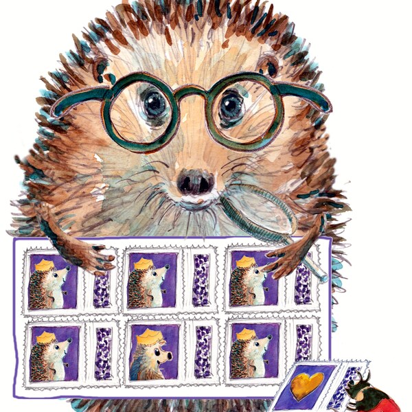 Stamp Collector Birthday Card - Etsy