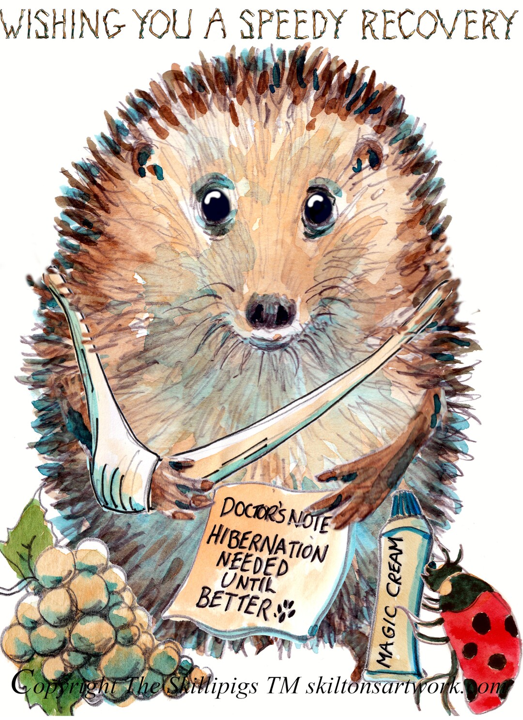 Get Wells Soon Wishing You a Speedy Recovery Card. Broken - Etsy