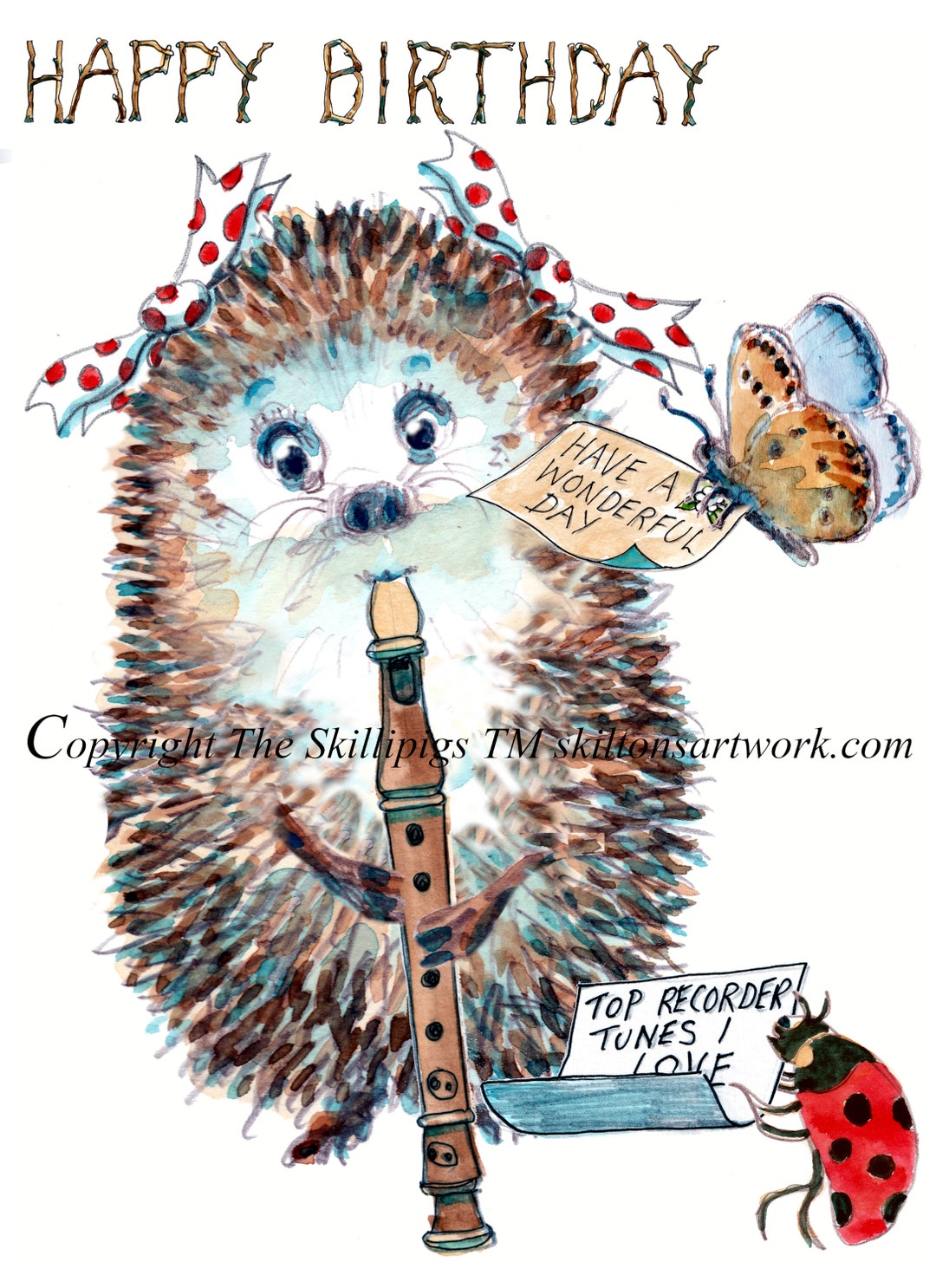 3842 HAPPY BIRTHDAY Recorder Player. Descant Recorder or School ...