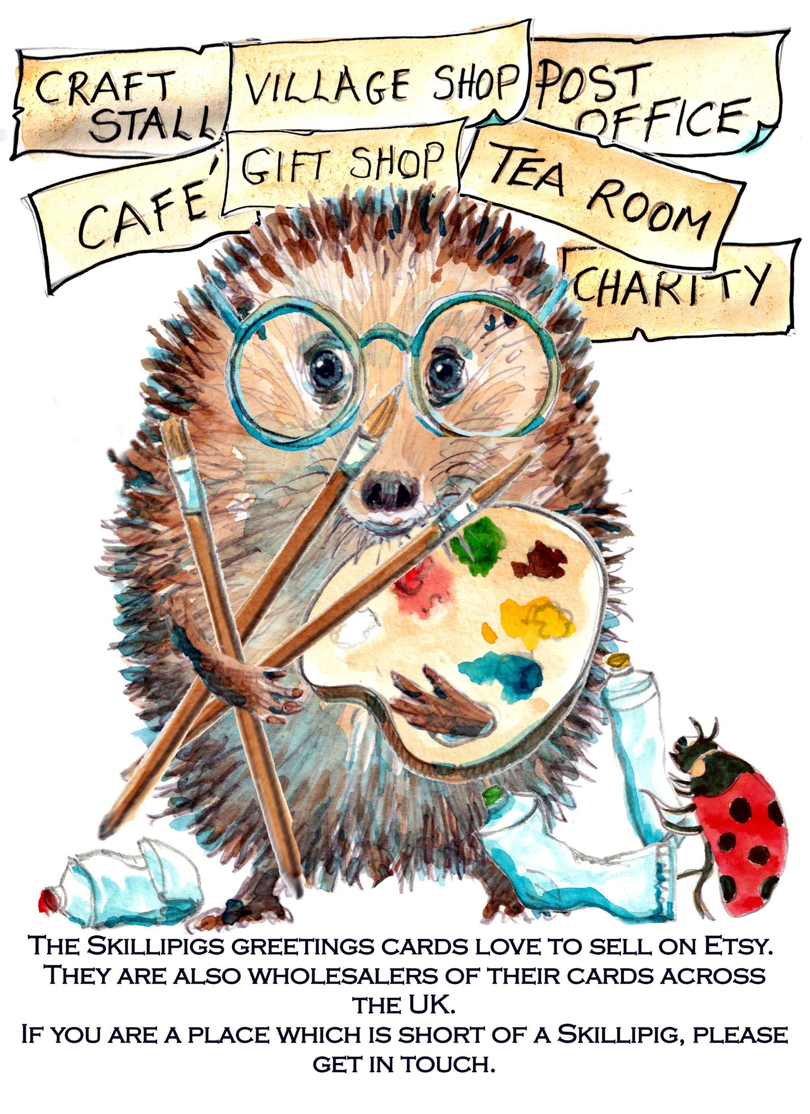 Happy Birthday Bridge Player Card. Contract Bridge Game With a Hedgehog ...