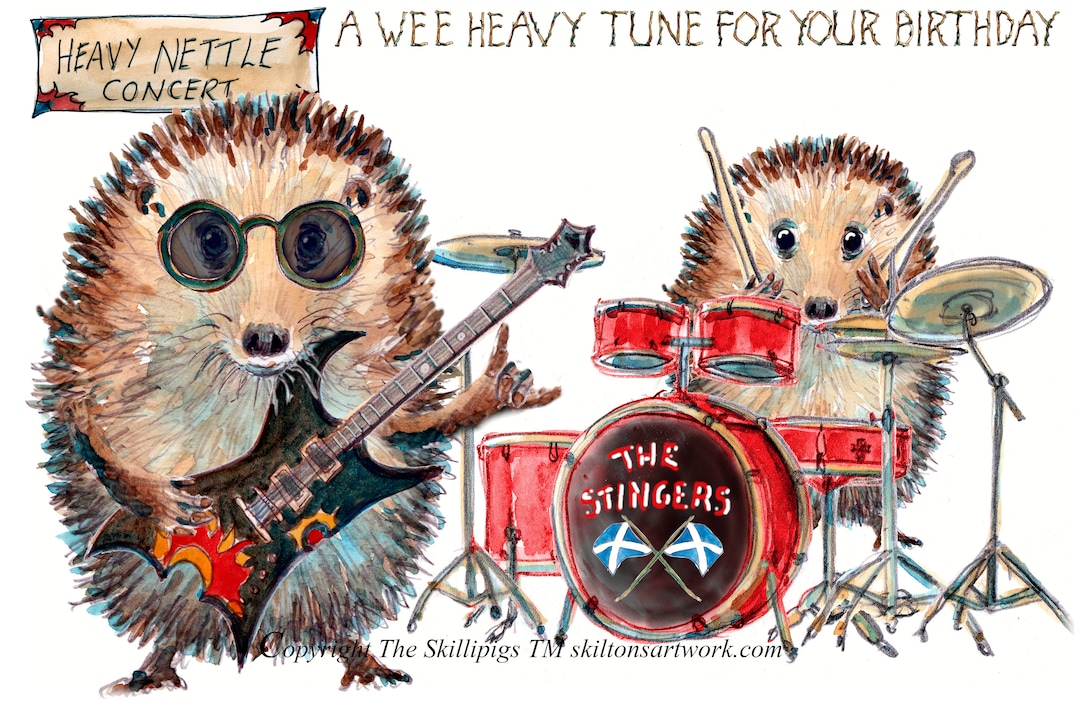 3173 HAPPY BIRTHDAY Scottish Heavy Metal Card. A Wee Tune for Your ...