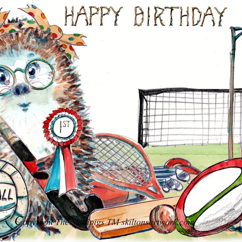 Sports Birthday Card - Etsy