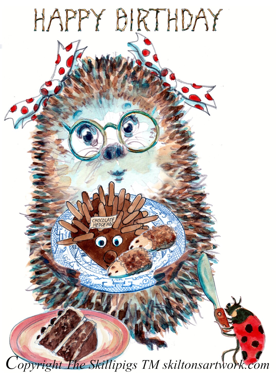 3148 Baking HAPPY BIRTHDAY Card Our Cook Baking Chocolate Finger ...