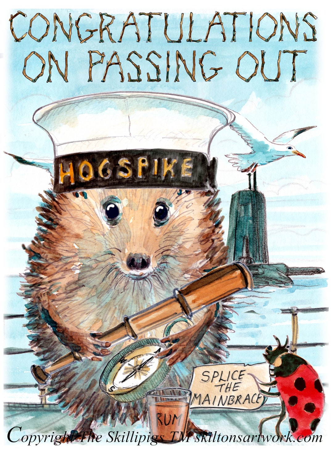 Congratulations on Passing Out Card royal Navy Male Sailor With Ship ...