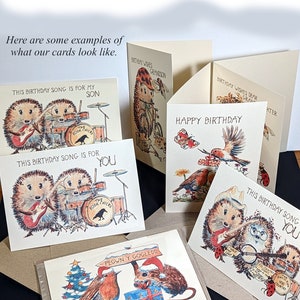 Violin and Piano HAPPY BIRTHDAY Card. Classical Music Concert Duo ...