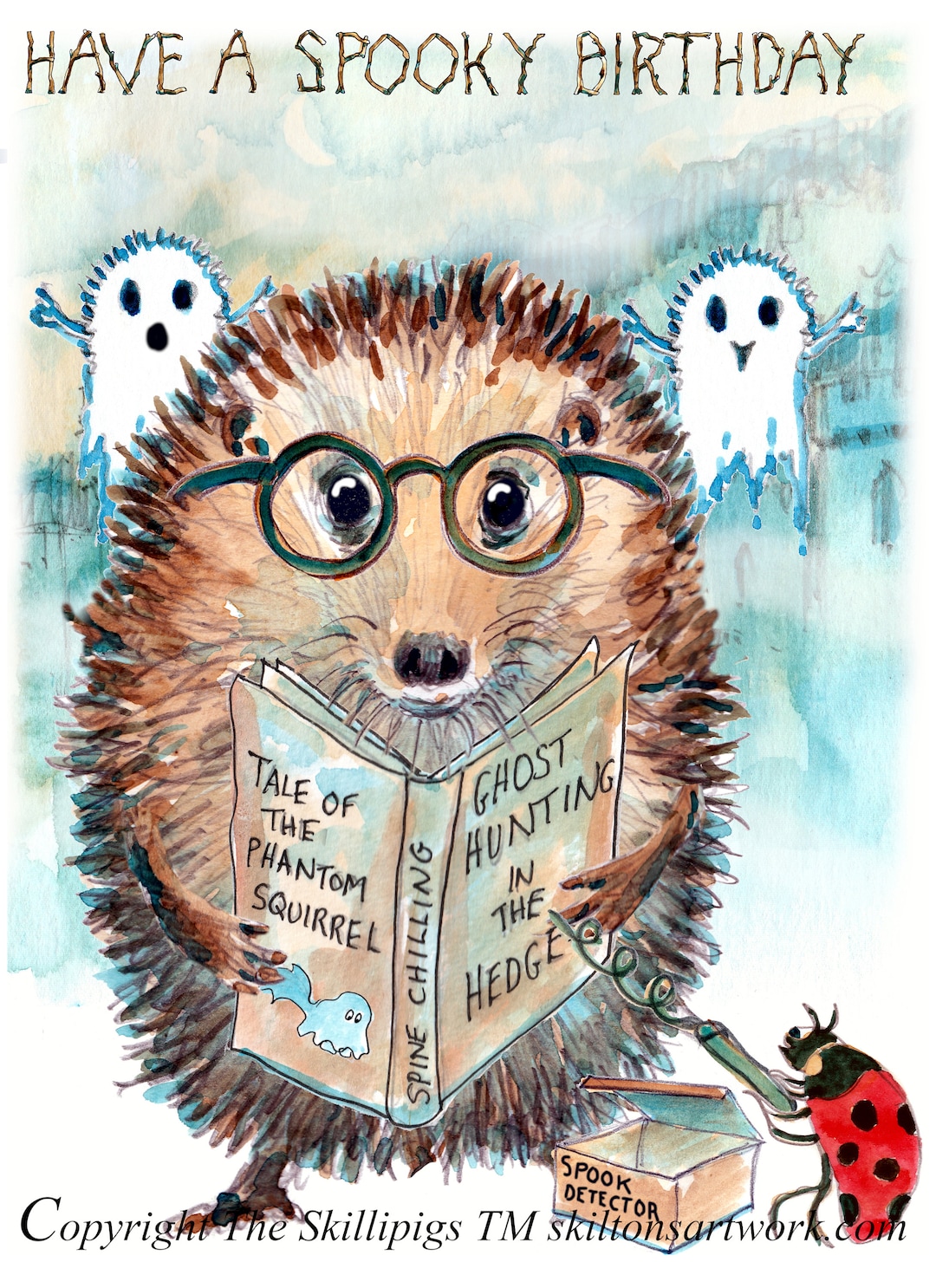 HAPPY BIRTHDAY Scary Card Have a Spooky Birthday, A Ghost Hunter Male ...