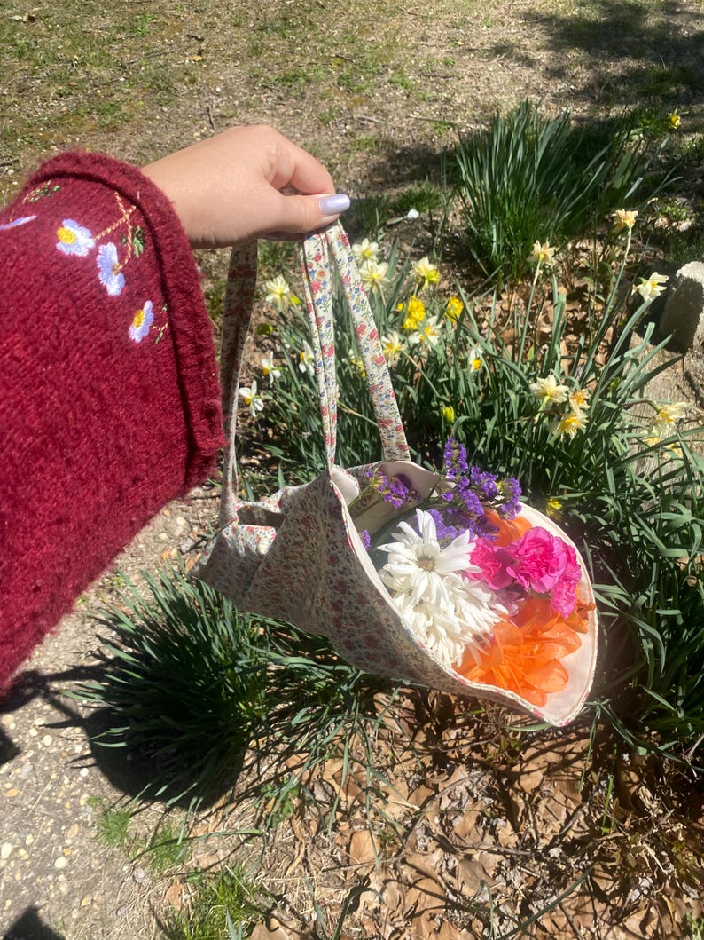 Flower Bouquet Bag Sewing Pattern PDF | US Letter & A4 Print at Home - Etsy