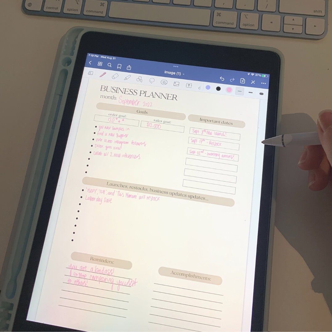 Business Planner Digital Download & Printable | iPad Planner for ...