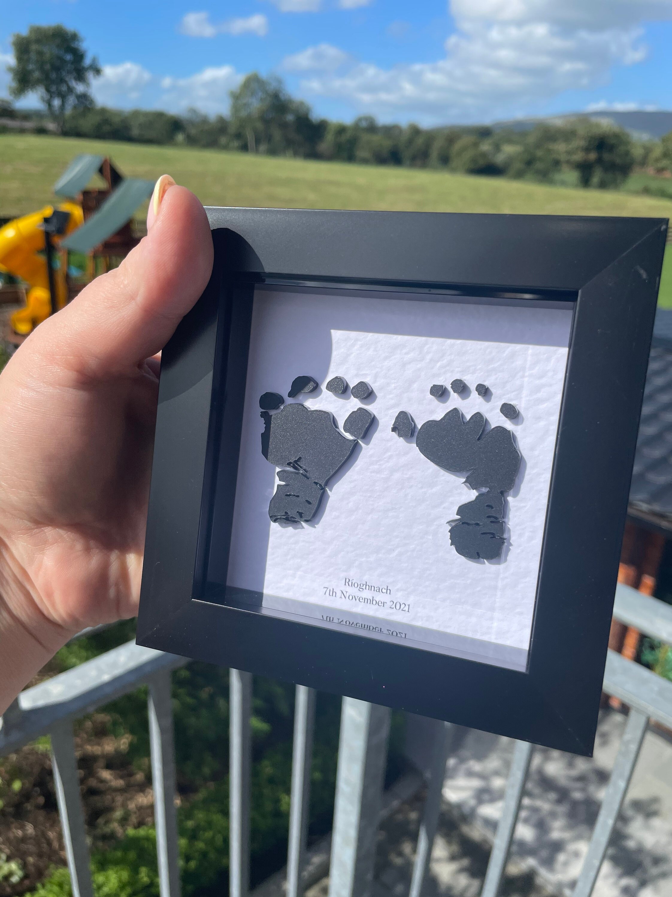 Fully Custom Foot Print, Hand Print Baby Display. Infant Loss. - Etsy