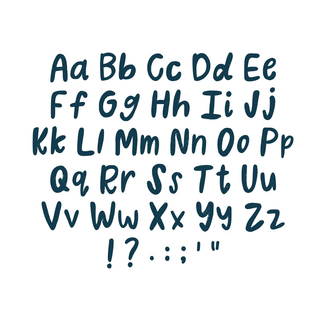 Marker Trace Font - Etsy