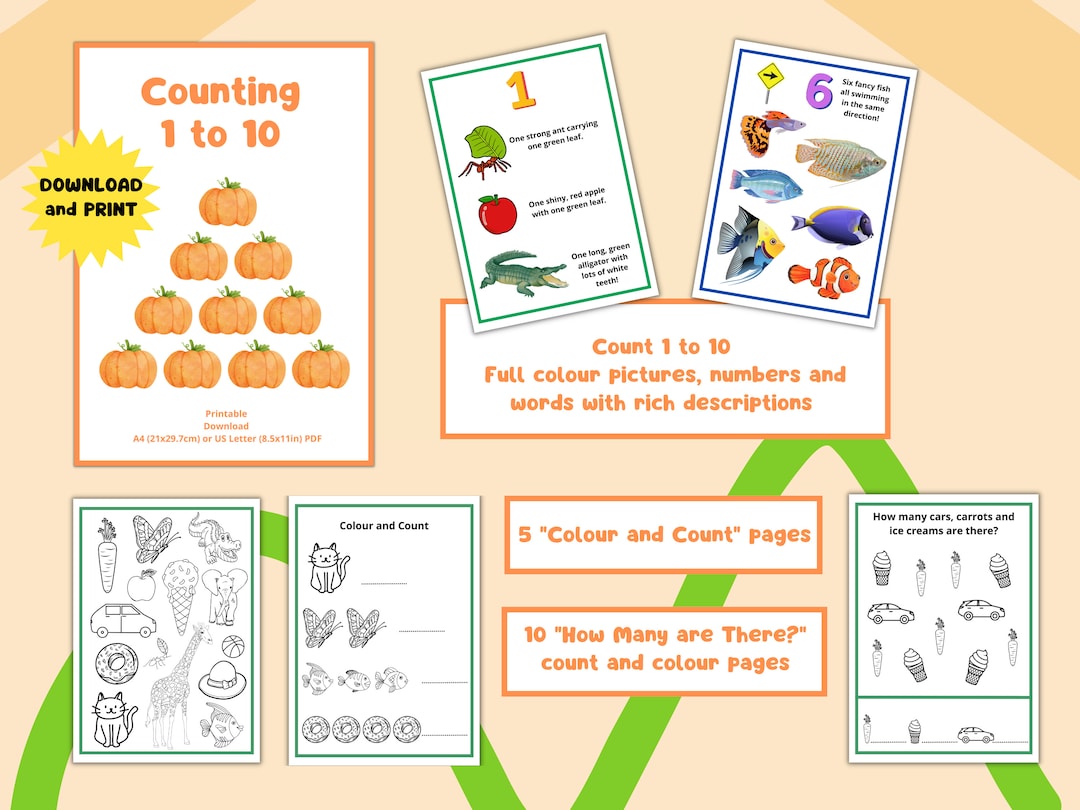 1 to 10 Counting for Young Kids to Teach Numbers/counting. Rich ...