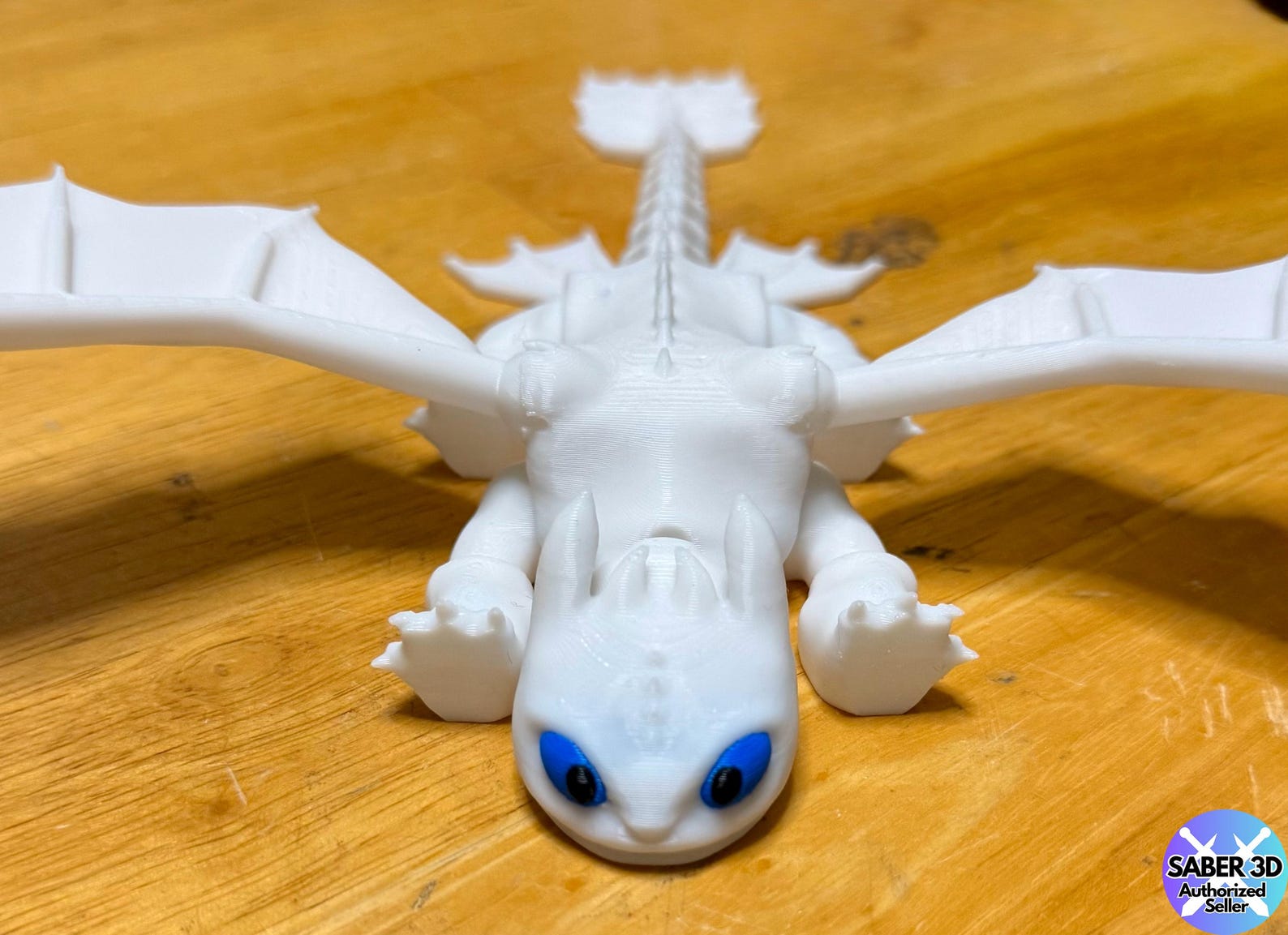 3D Printed Flexi Toothless and Light Fury - Etsy