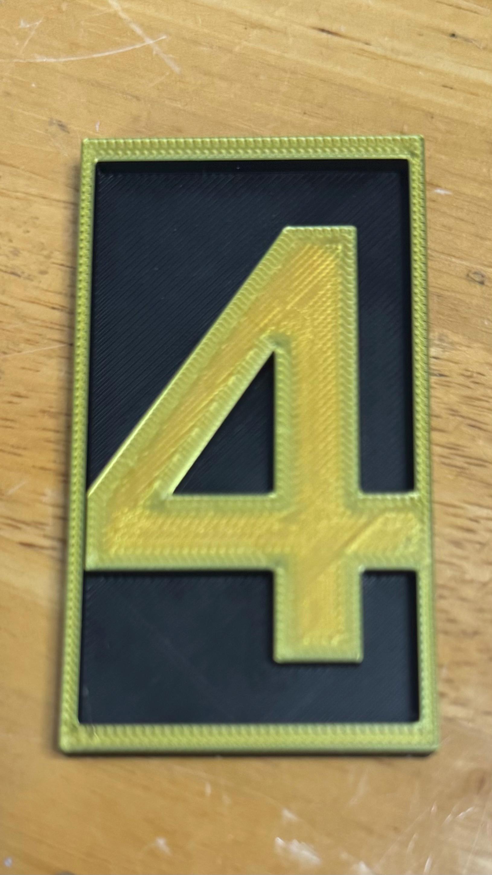 Mailbox House Numbers 3D Printed - Etsy