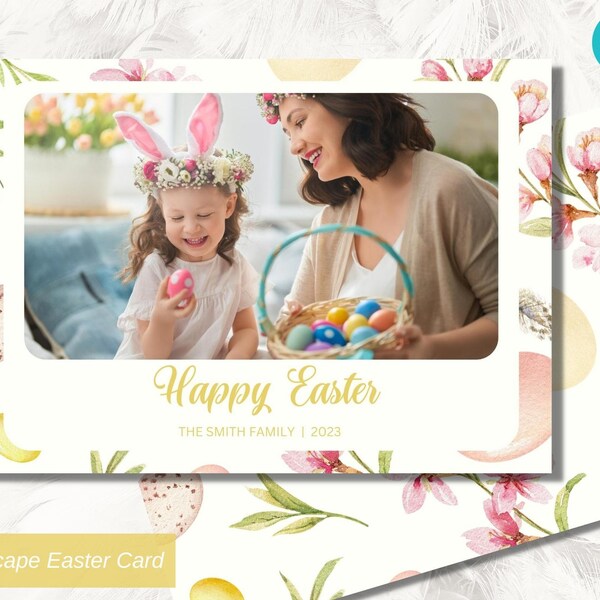Easter Card Template - Etsy