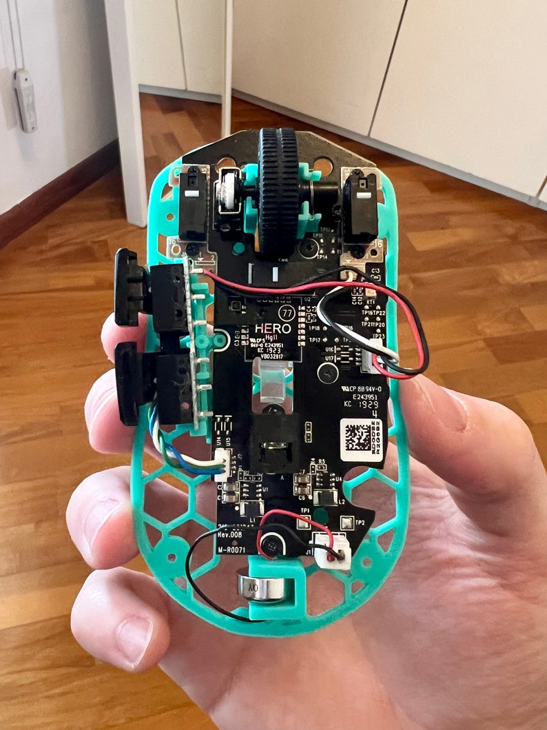 3DLT 43g Logitech G305 Mod ULTRALIGHT- Pile a Bottone - [SOLO File Di ...