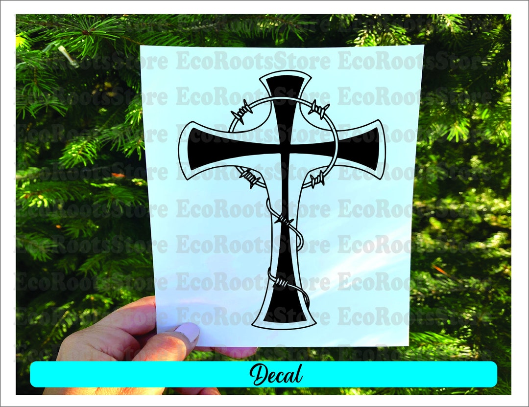 Cross Decal Religious Stickers Cross Stickers Cross Car Decal - Etsy