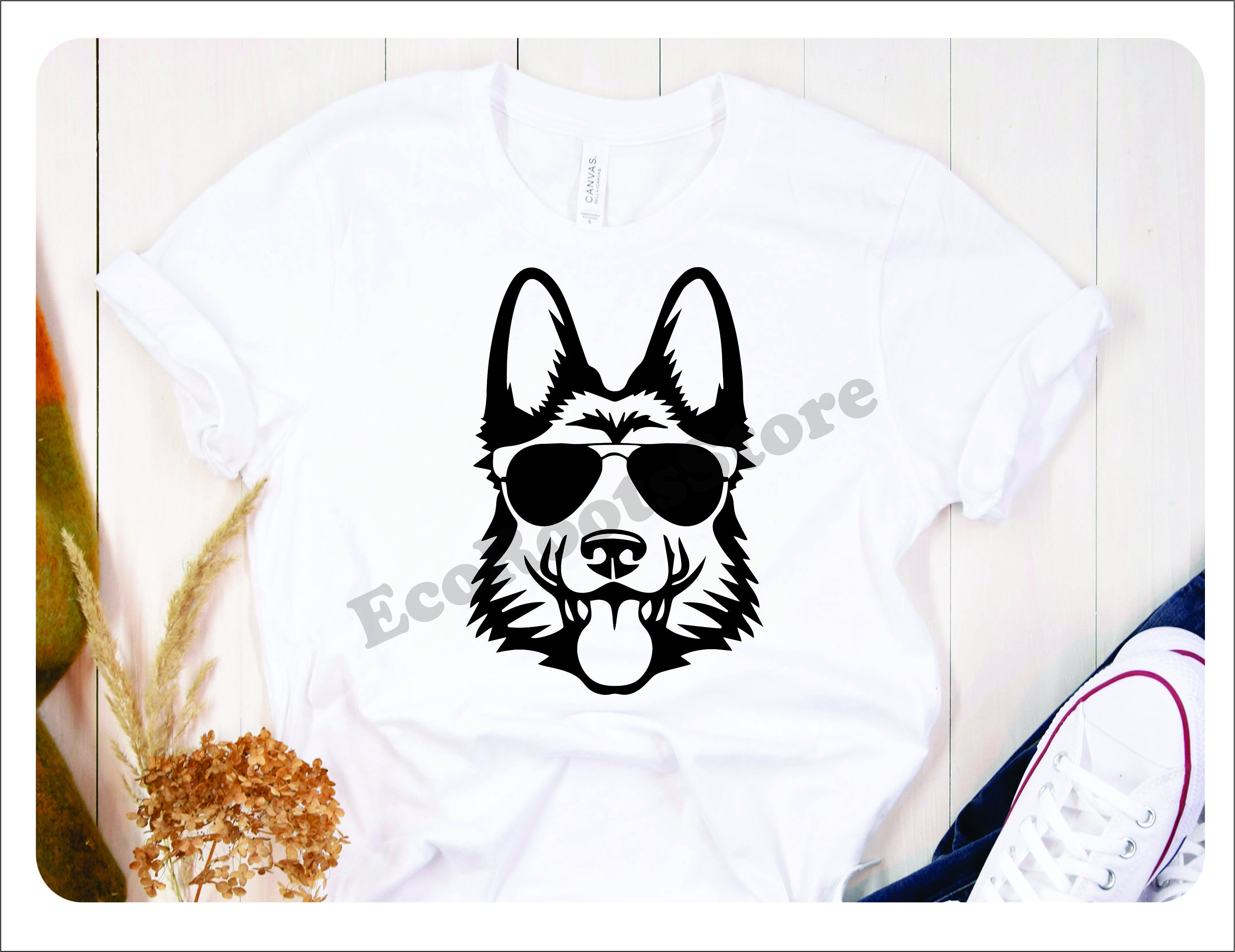 DOG GLASSES SVG, Dogs Svg, Dog Lover Svg, Glasses Svg, German Shepherd ...