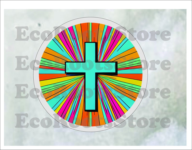 Cross Sticker New Logo Vinyl Decal Laptop Sticker Window - Etsy