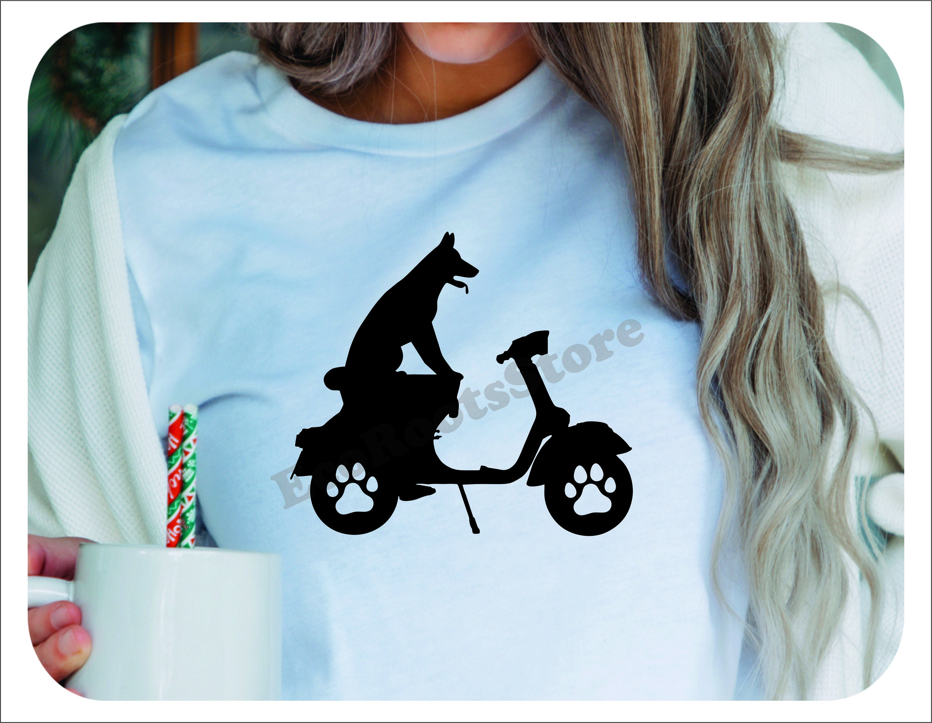 Motorcycle Dog SVG Instant Download Cut File Cricut Silhouette Dogs Svg ...