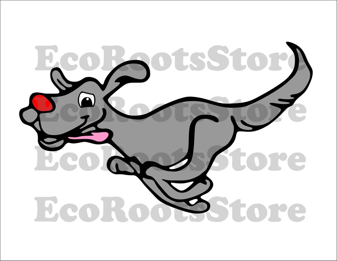 Dog Running SVG Sticker Car Digital Download EPS PNG Pdf Dxf Cricut ...